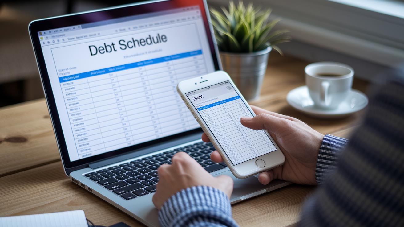 Debt Schedule Template For Effortless Budgeting | Money Rep